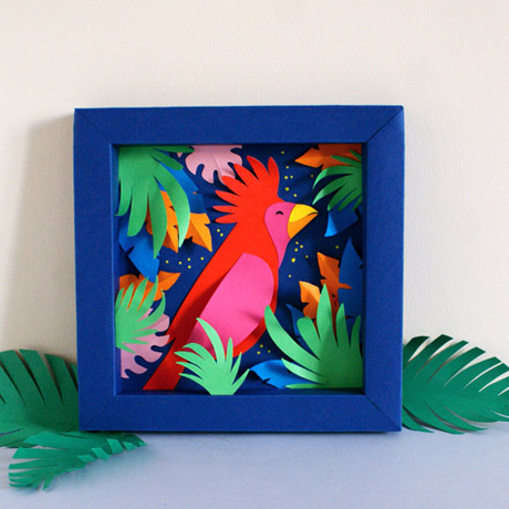 Make your own 3D tropical paper decoration | Canson®