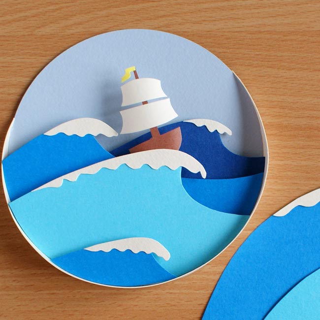 Make a 3D paper landscape | Canson®