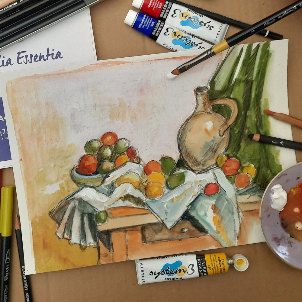 Why mix techniques? A concrete example for drawing a still life | Canson®